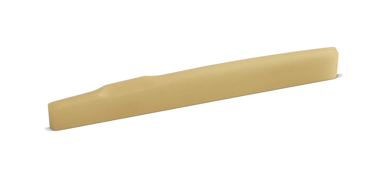 Unbleached Bone Saddle – Fits Many Post-2000 Gibson® Guitars – 11 mm - 12 Inch Radius