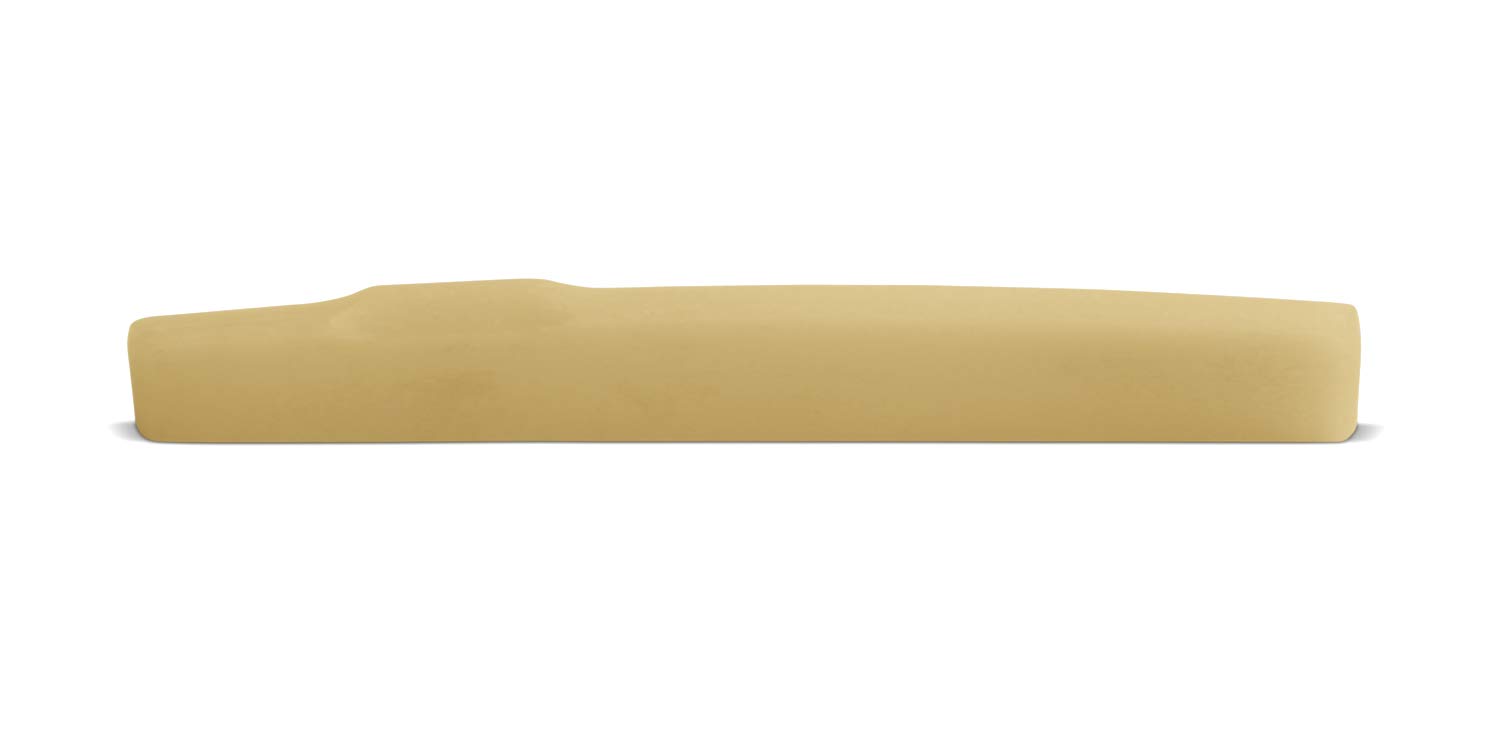 Unbleached Bone Saddle – Fits Many Post-2000 Gibson® Guitars – 11 mm - 12 Inch Radius