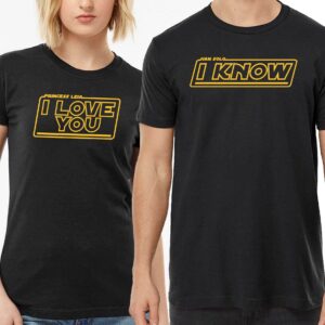 I Love You... I Know - Matching Couples T-Shirt Set (Women Medium/Men Large, Sun Yellow)