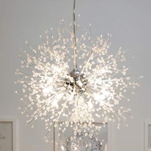 GDNS Dandelion Chandelier Firework Chandeliers LED Light Crystal Pendant Lighting Ceiling Light Fixtures Chandeliers Lighting,Dia 23.5 inch