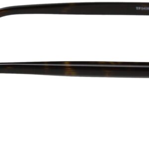 TOM FORD Men's TF 5408 Rectangular Eyeglasses 56mm, Shiny Classic Dark Havana, Shiny Rose Gold "T" Log, 56/16/145