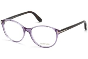 tom ford - ft 5403, round, acetate/silver, women, lilac (078 a), 54/15/140