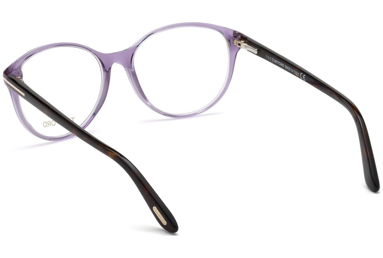 Tom Ford - FT 5403, Round, ACETATE/SILVER, women, LILAC (078 A), 54/15/140