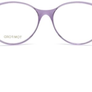 Tom Ford - FT 5403, Round, ACETATE/SILVER, women, LILAC (078 A), 54/15/140