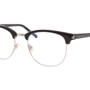 SAINT LAURENT Square Eyeglasses SL 104 001 Black/Palladium 52mm 104