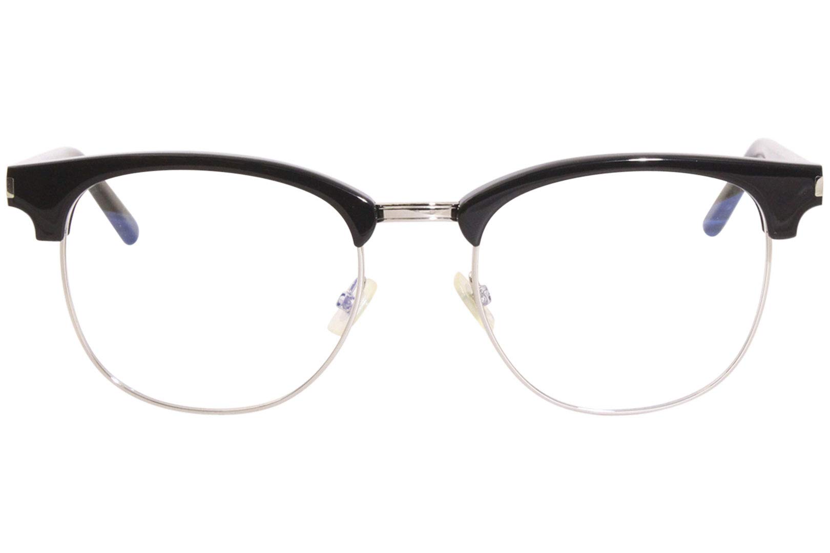 SAINT LAURENT Square Eyeglasses SL 104 001 Black/Palladium 52mm 104