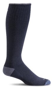 sockwell men's elevation firm graduated compression sock, navy - m/l