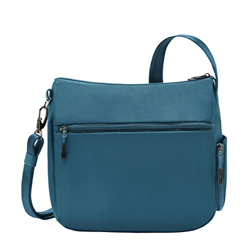 Travelon Anti-Theft Active Medium Crossbody Messenger Bag, Teal