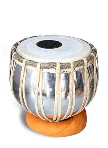 HANDMADE PROFESSIONAL QUALITY TABLA DRUM SET, STEEL BAYAN SHEESHAM WOOD DAYAN, GREAT SOUND WITH TUNNING HAMMER, CUSHIONS & COVER