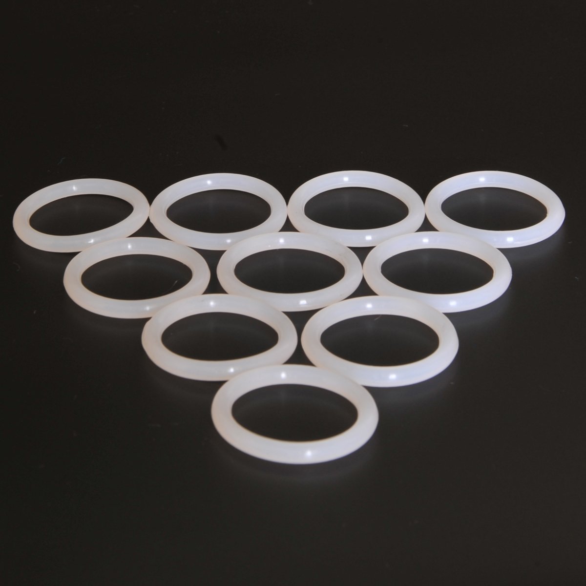 8pcs 28mm Tube Dampers Silicone O-Ring Fit EL34 6V6 6SN7 6N8P Audio Vacuum Tubes