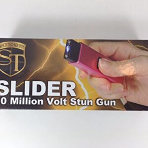 Slider 3 Million Volt Mini Stun Gun Flashlight Pink