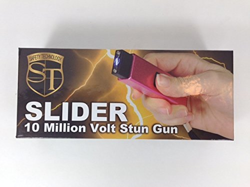 Slider 3 Million Volt Mini Stun Gun Flashlight Pink