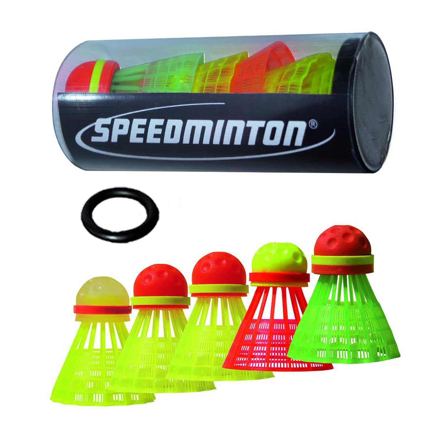 Speedminton S700 Set - Original speed ​​badminton/crossminton all-round set That includes 2 rackets, 5 Speeder tube, Easy Court, bag, blue