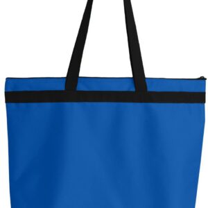 Fight Like a Girl How Strong We Are Darcey Tote Bag for Arthritis, Colon Cancer, Rectal Cancer Awareness - Blue Ribbon