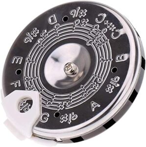 pitch pipe tuner a precise 13 note chromatic c-c scale from the master “that's my tune” offers you durable chrome plated pipes with a sliding note selector giving you a key to be a better vocalist