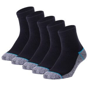 copper infused quarter socks improve foot health odor control with moisture wicking durable comfortable fit (5 pairs)