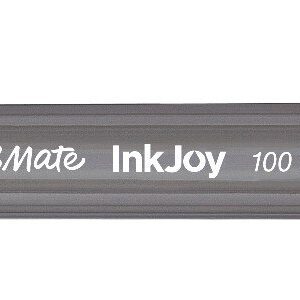 Paper Mate InkJoy 100RT Retractable Ballpoint Pens, Medium Point, Black, Box of 12 (1951254)