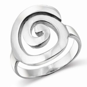 mimi sterling silver large open celtic swirl ring (7.5)