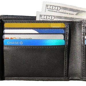 Mt. Eston RFID Blocking Trifold Bifold Mens Wallet, 18 Pocket Extra Capacity