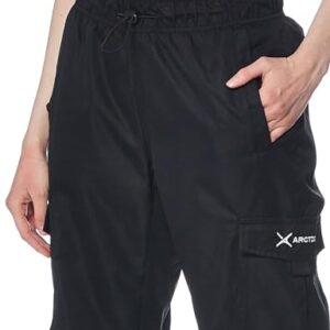 Arctix Women's Lumi Pull Over Fleece Lined Cargo Snow Pants, Black, X-Large