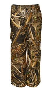 arctix kids snow pants with reinforced knees and seat, realtree max-5 camo, medium