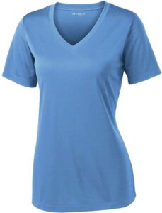 joe's usa women's short sleeve moisture wicking athletic shirt-carolina-l