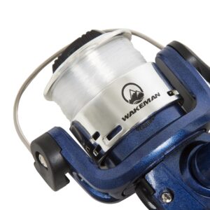 Wakeman Swarm Series Spinning Rod and Reel Combo - Blue Metallic, 20