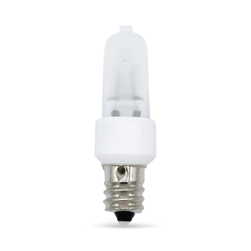 60W 120V Xenon E12 Bulb Replacement for Kichler 5905fst by Technical Precision - T3 Xenon Lamp Replacement - E12 Candelabra Screw Base - Frosted - 2700K Warm White - 1 Pack