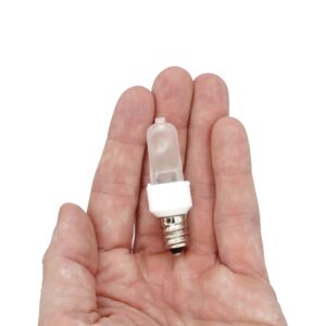 60W 120V Xenon E12 Bulb Replacement for Kichler 5905fst by Technical Precision - T3 Xenon Lamp Replacement - E12 Candelabra Screw Base - Frosted - 2700K Warm White - 1 Pack