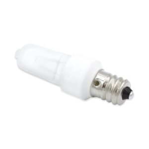 60W 120V Xenon E12 Bulb Replacement for Kichler 5905fst by Technical Precision - T3 Xenon Lamp Replacement - E12 Candelabra Screw Base - Frosted - 2700K Warm White - 1 Pack