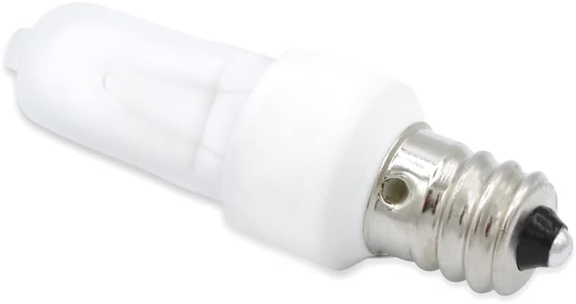 60W 120V Xenon E12 Bulb Replacement for Kichler 5905fst by Technical Precision - T3 Xenon Lamp Replacement - E12 Candelabra Screw Base - Frosted - 2700K Warm White - 1 Pack