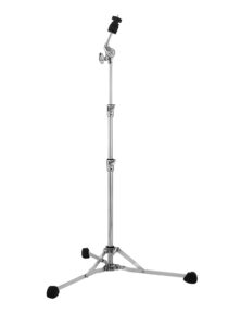 pearl c150s lightweight flat-based cymbal stand featuring convertible tripod for flush-base or standard floor mount for classic, vintage feel, with gearless unilock cymbal tilter.