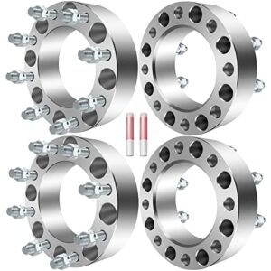 eccpp 4pcs 8x170 wheel spacers 8 lug 2" (50mm) 8x170mm to 8x170mm 125mm fits for 2003-2005 for excursion || 2003-2018 for f-250 super duty for f-350 super duty with 14x1.5 studs