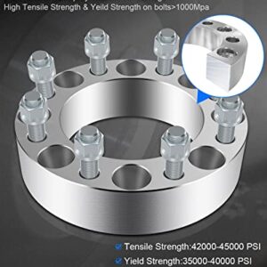 ECCPP 4pcs 8x170 Wheel Spacers 8 LUG 2" (50mm) 8x170mm to 8X170mm 125mm fits for 2003-2005 for Excursion || 2003-2018 for F-250 Super Duty for F-350 Super Duty with 14x1.5 Studs