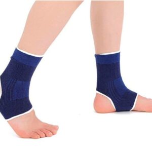 Ankle Brace Compression Support Sleeve for Running,Athletics, Injury Recovery, Joint Pain, and More(1 pair) by Evermacro