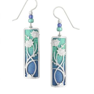 Adajio by Sienna Sky Periwinkle Aqua Column Filigree Earrings 7544