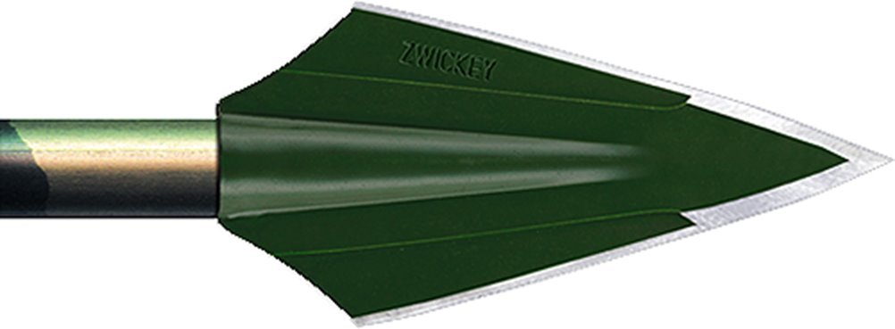 Zwickey Archery Eskilite 2 Blade Broadhead (3 Pack), Green, 110 Grain