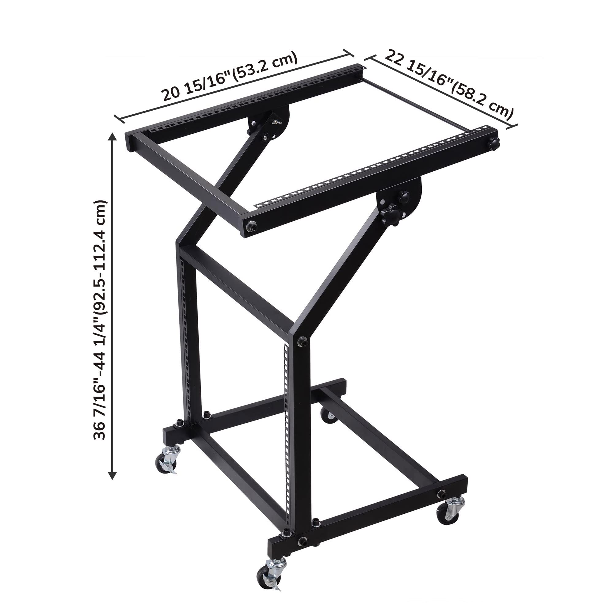 AW 9UX DJ Mixer Stand Rack Mount Stage Cart Audio Rack Music Equipment Studio Party Show