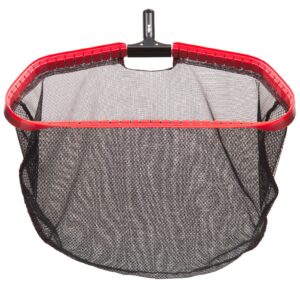 ocean blue water products typhoon leaf rake with soft mesh bag, 24-inch, red