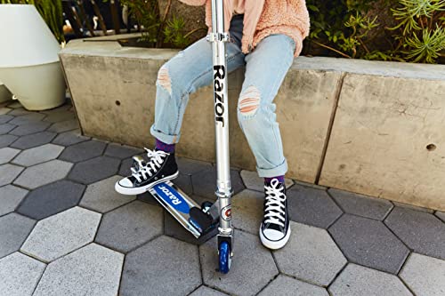 Razor A Kick Scooter for Kids - Lightweight, Foldable, Aluminum Frame, and Adjustable Handlebars