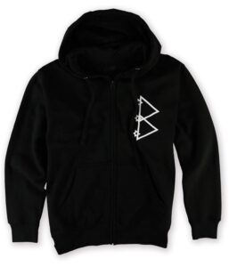 black scale mens the pyrex vision zip up hoodie sweatshirt, black, small