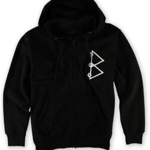 Black Scale Mens The Pyrex Vision Zip Up Hoodie Sweatshirt, Black, Small