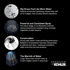 KOHLER Artifacts Shower Head with Handheld Combo High Pressure, One Size, Polished Chrome, K-76472-CP