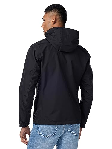 Helly Hansen Men's Dubliner Waterproof Windproof Breathable Rain Coat Jacket, 990 Black, Large