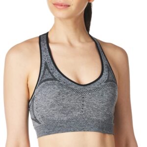 hanes seamless racerback moderate-support sports bra with cooldri moisture-wicking