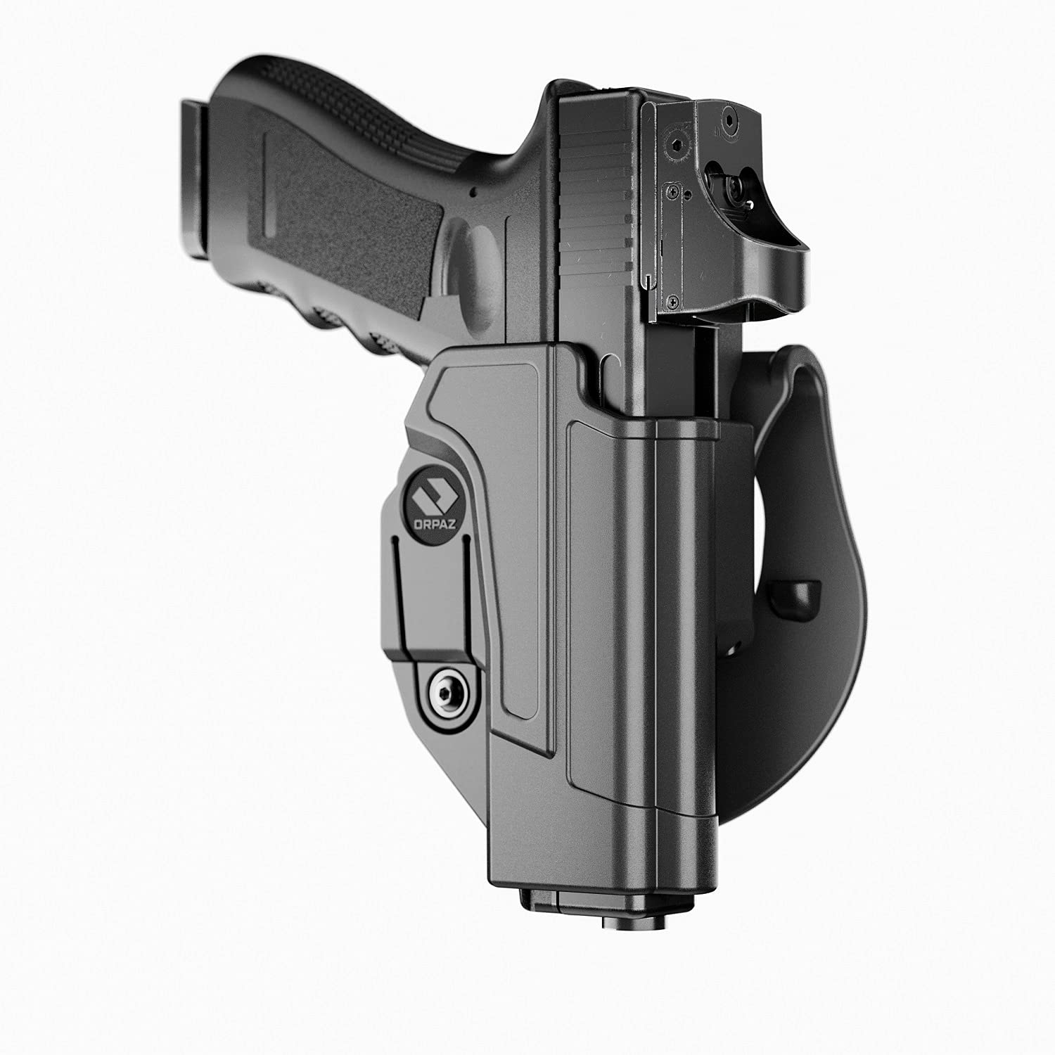 Orpaz C-Series HK USP Holster Compatible with HK USP Right-Hand OWB Holster, Level II Retention, Paddle Holster - Unisex - Will Secure Your Handgun with a Tactical Appearance