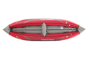 aire tributary tomcat solo inflatable kayak, red, 87120.03.101