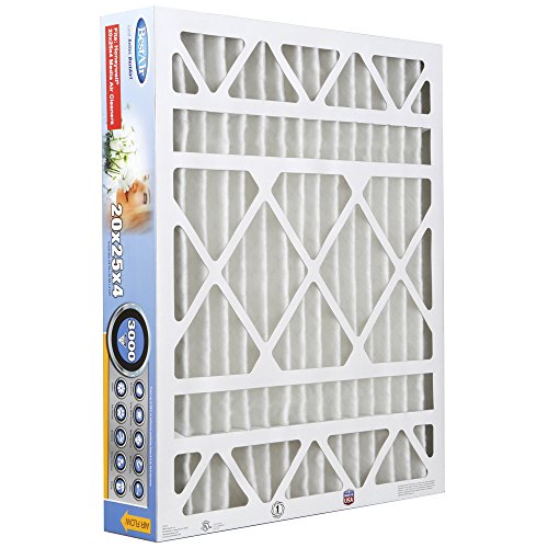 BestAir HW2025-13R AC Furnace Air Filter, 20" x 25" x 4", MERV 13, Removes Allergens & Contaminants, Fits 100%, For Honeywell Models, Pack of 3