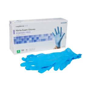 McKesson Confiderm 3.8 Disposable Nitrile Exam Glove Standard Cuff Length