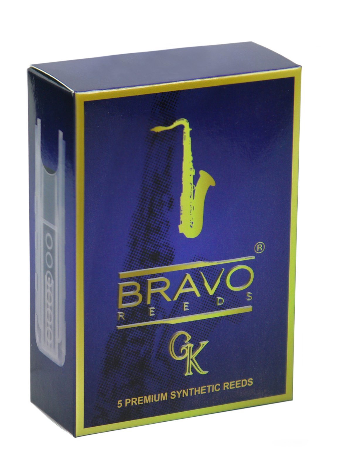 Bravo Synthetic Reeds for Tenor Saxophone-Strength 3.0 (Box of 5), Model BR-TS30